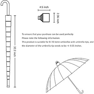 Scalable waterproof outdoor umbrella storage cover for 16 Ribs Umbrella