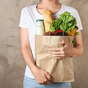 TOMNK 45pc Kraft Paper Gift Bags with Handles - 8/10/12.6 Inch (3 Sizes, 15pc Each) for Business & Party Use