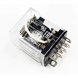 Omron LY2-AC24 (Pack of 2) General Purpose Relay, 53.8 mA at 50 Hz and 46 mA at 60 Hz Rated Load Current, 24 VAC Rated Load Voltage