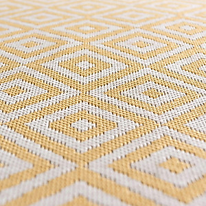 Unique Loom Jill Zarin Outdoor Collection Area Rug - Costa Rica (2' x 3' 1'' Rectangle, Yellow Ivory/ Ivory)