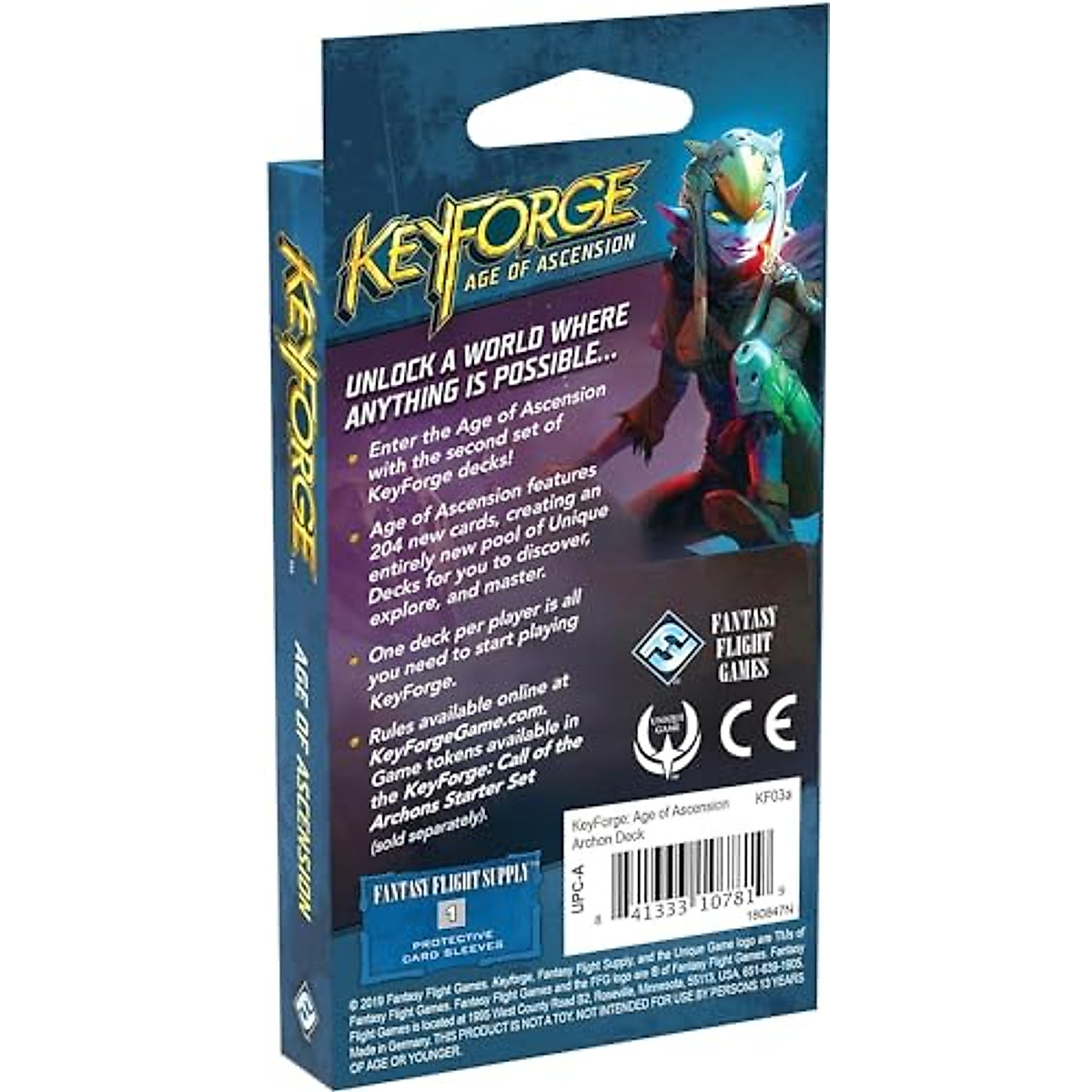 Fantasy Flight Games KeyForge Age of Ascension 1 - Pack Archon Deck Display | Fast-Paced Card Game | Strategy Game for Adults and Teens | Ages 14+ | 2 Players | Average Playtime 45 Minutes | Made