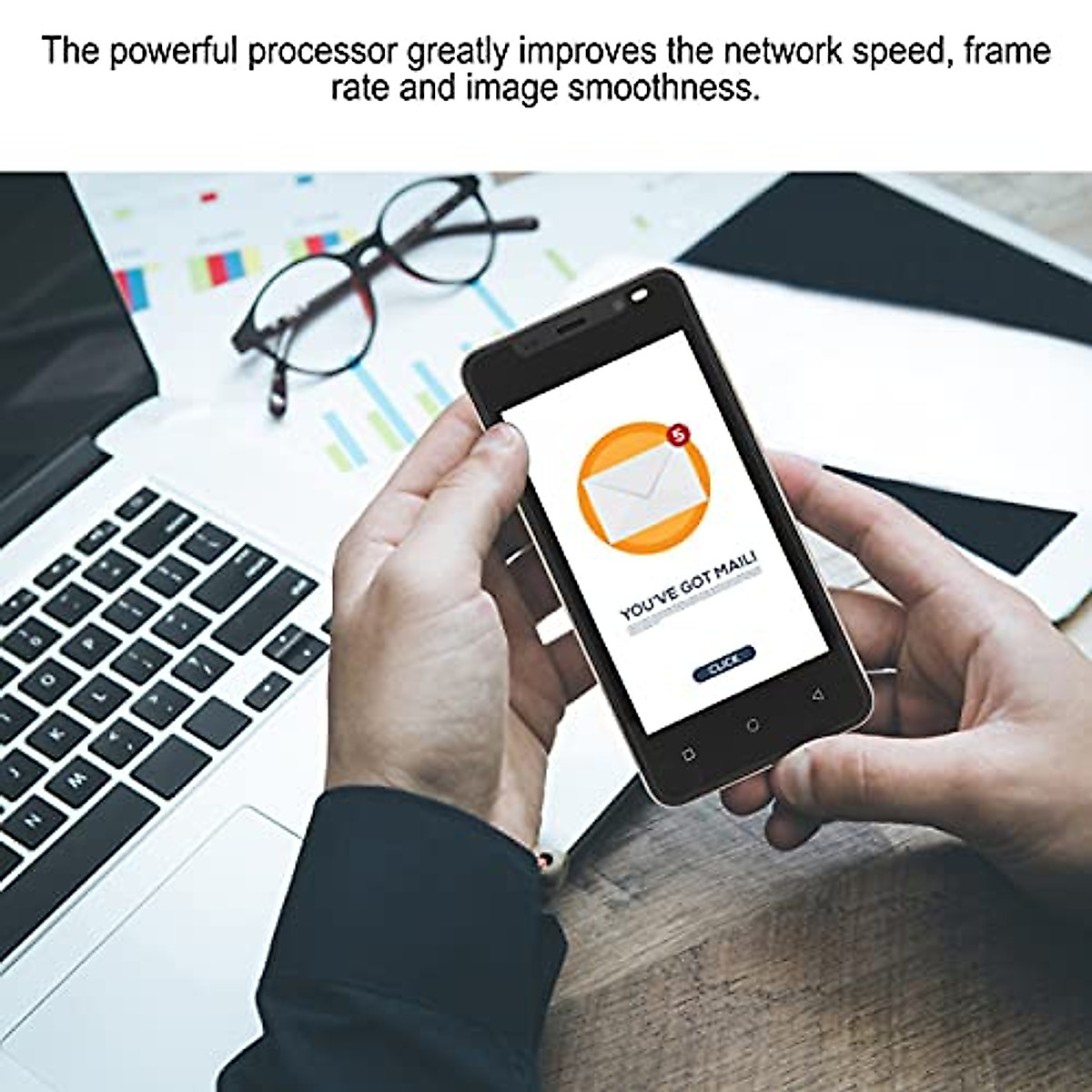 IP 12 Pro 4.66in Unlocked Smartphone, 512MB+4GB, for Android 4.4.2, 0.3MP+ 2MP,1500mAh, Dual Card Dual Standby Cell Phone, WiFi+BT+FM Supported, Expanded 128GB Memory(Gold)