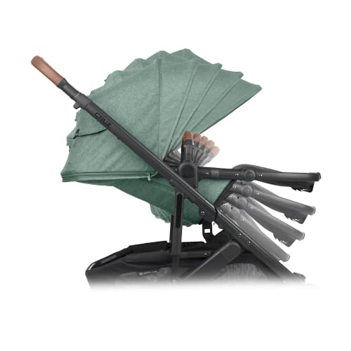 Cruz V2 Stroller - Gwen (Green Melange/Carbon/Saddle Leather)