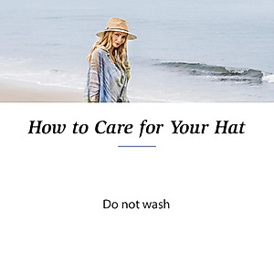 Wallaroo Hat Company – Women’s Laguna Fedora – Wide Brim Natural Fiber with Adjustable Sizing for Medium Crown Sizes – Trendy and Chic Sun Hat for Casual All-Season Sun Protection (Natural/White)