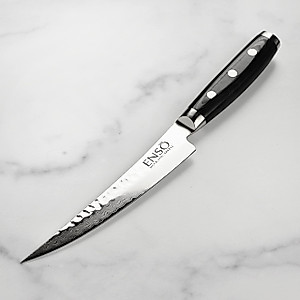 Enso Curved Boning Knife - Made in Japan - HD Series - VG10 Hammered Damascus Stainless Steel - 6"