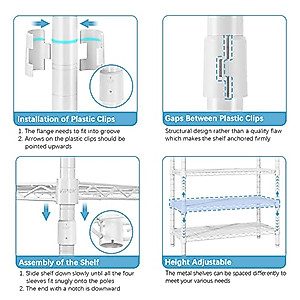 VIPEK Wire Garment Rack Heavy Duty Clothes Rack, Large Portable Wardrobe Rack Freestanding Clothing Rack Clothes Storage Organizer Closet for Bedroom, 89.8" Lx15.7 Wx76.4 H, Max Load 1300lbs, White