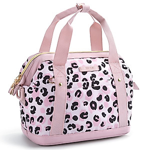 TOURIT Lunch Bag Women Insulated Lunch Box Durable Lunch Tote Bag Lunch Cooler Bag for Women Work, School, Picnic, Pink