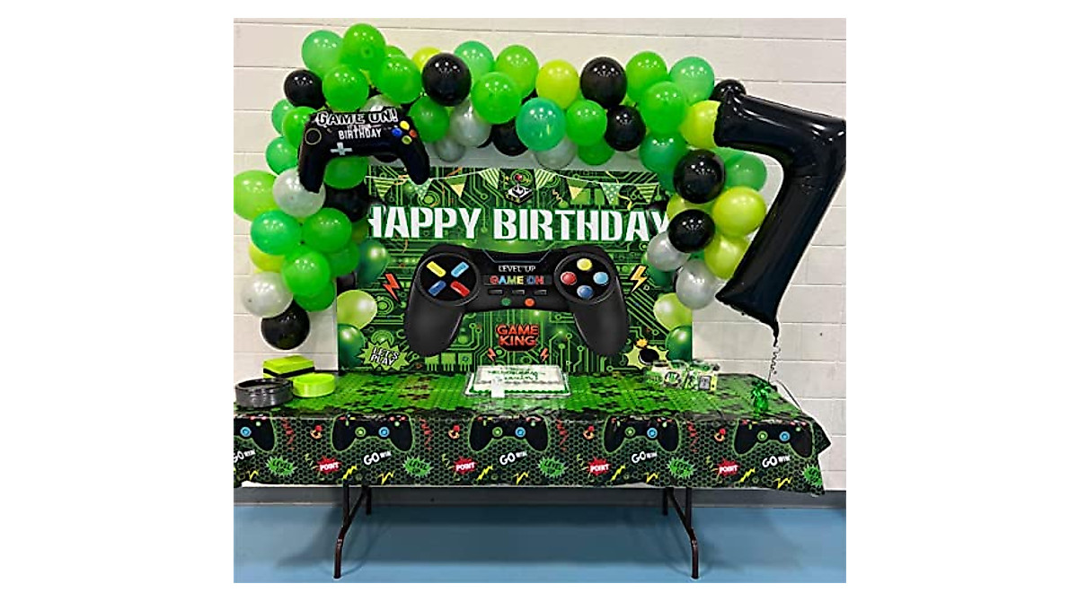 Video Game Theme Party Backdrop for Epic Celebrations
