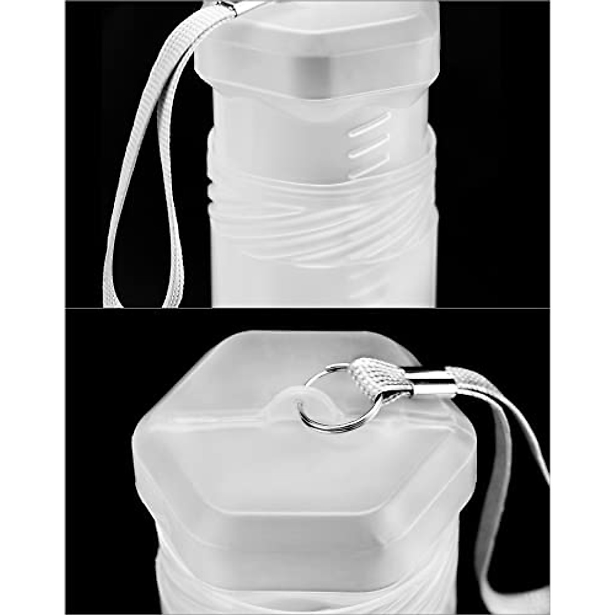 QWORK Extendable Plastic Brush Case Paint Brush Holder, 2 Pack Clear Long Brushes Tube Storage Pencil Pen Holder Container Drawing Tools