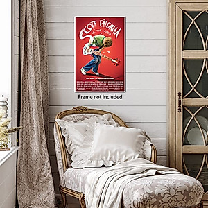 Scott Pilgrim Vs. The World Movie Poster for Bedroom Aesthetic Wall Decor Canvas Print Wall Art Christmas Gift 12x18in Unframed