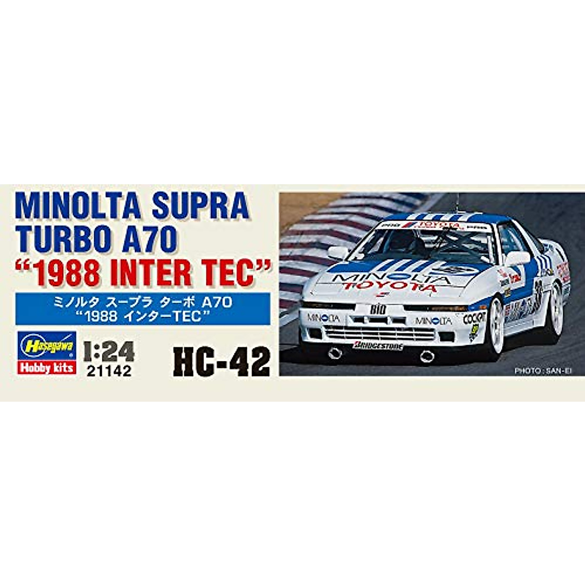 Hasegawa 1/24 Minolta Supra Turbo A70 1988 InterTEC