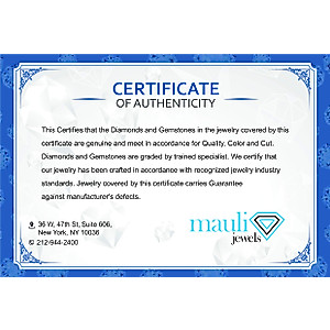 MauliJewels 0.75 Carat Engagement Wedding Diamond Bridal Ring Sets for Women 14K Solid White Gold (Centre Stone 0.25 CT and Side Stones 0.50 CT I-J-K/I2-I3)