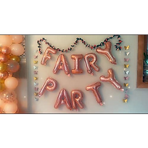 JeVenis 3 PCS Fairy Party Balloon Fairy Party Decoration Fairy Party Favors Fairy Garden Decoration for Fairy Theme Birthday Wedding Decoration