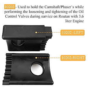 Mekar Camshaft Phaser Timing Chain Lock Tool Kit Set Compatible with VW Chrysler Jeep Dodge 3.6L Engine Replace 10200A 10202A 10369A