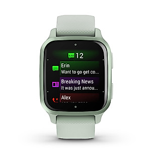 Garmin Venu® Sq 2 GPS Smartwatch, All-Day Health Monitoring, Long-Lasting Battery Life, AMOLED Display, Cool Mint