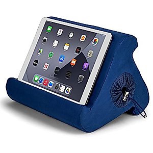 Flippy Tablet Pillow Stand and Tablet Holder for Lap, Desk and Bed, Multi-Angle with Storage