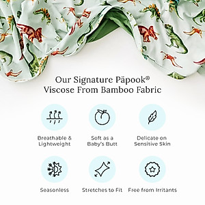 Posh Peanut Viscose from Bamboo Baby Pajamas & 2 Way Zipper Sleepers with Designer Footie Grips - All-Day Baby Clothes or PJs (6-9 Months) Safari Animals