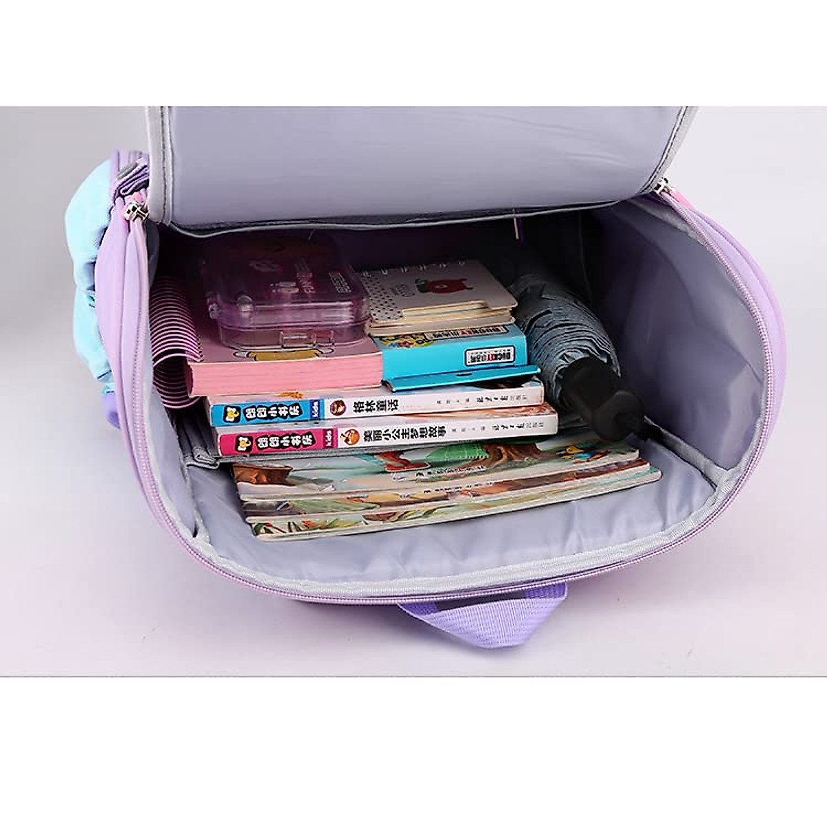 Kawaii backpack with kawaii key ring pandet,Laptop for teens cute korean kawaii backpack for school (Pink)