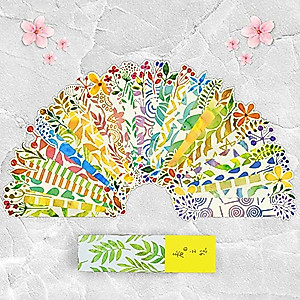 Wocoxo Natural Style Paper Bookmarks, 30 Pcs Page Marks Perfect for Any Book, Practical Students Reading Office Stationery Supplies (Plants)