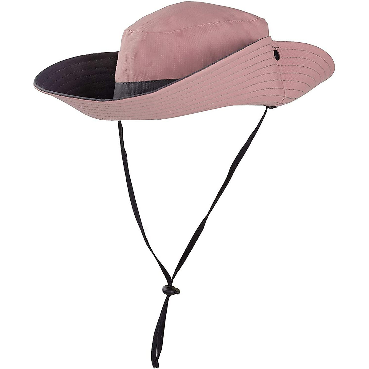 Rosoz Ponytail Sun Bucket Hats for Women UV Protection Foldable Mesh Wide Brim Hiking Beach Fishing Summer Safari