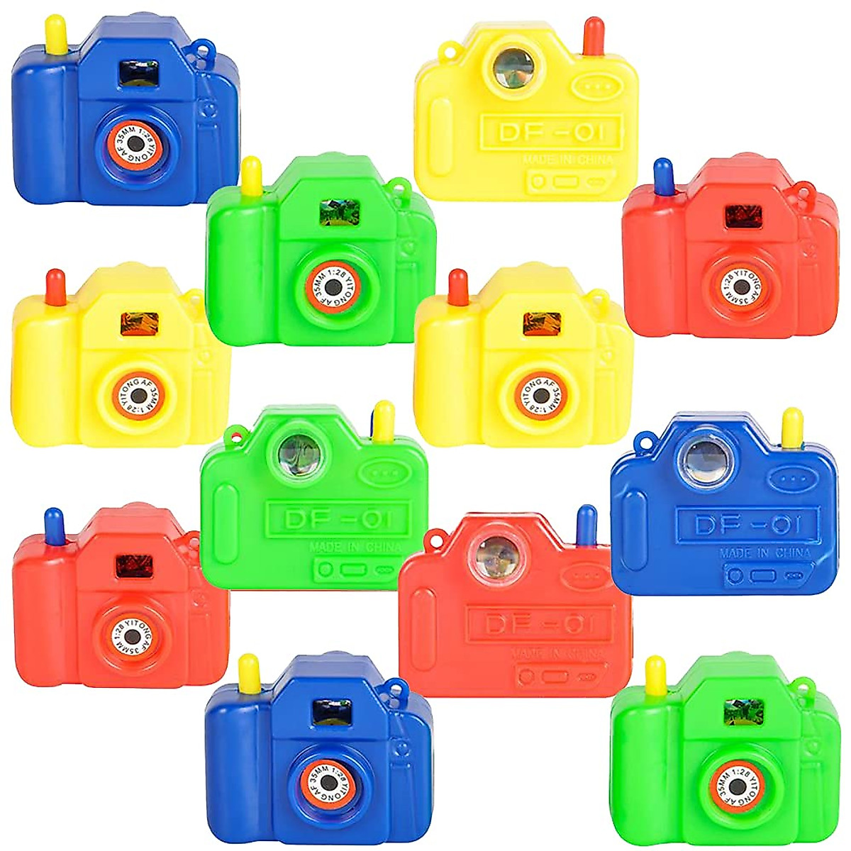 ArtCreativity Mini Plastic Animal Camera Viewers, Set of 12, Children’s Pretend Play Prop with Images in Viewfinder, Fun Birthday Party Favors, Goodie Bag Fillers, Holiday Prize for Boys and Girls