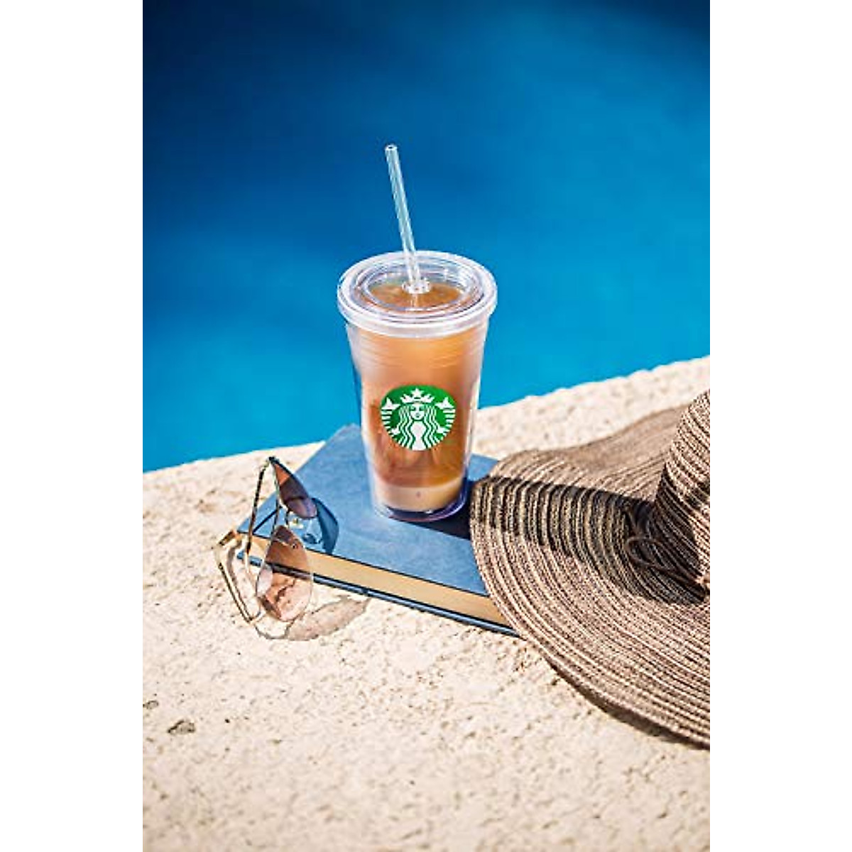 Hummingbird Glass Straws Clear Straight 9" x 7 mm Long Reusable Straw Designed for Yeti and Starbucks Style Tumblers Made Wth Pride in USA - 4 Pack With Cleaning Brush