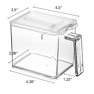 YAMAZAKI Home Spice Container | Plastic | Large | Food Storage, White