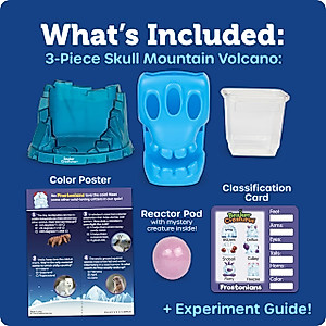 Learning Resources Beaker Creatures Skull Mountain Volcano, Preschool Science, STEM Toys, Fun Science Experiments for Kids, Ages 5+