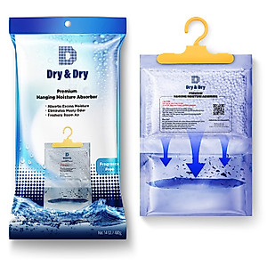 Dry & Dry 10 Pack[7 OZ] Premium Moisture Absorbers Dehumidifiers for Home Dehumidifier for Basement Dehumdifiers for Bedroom Small Dehumidifiers - Dehumidifiers Moisture Absorber