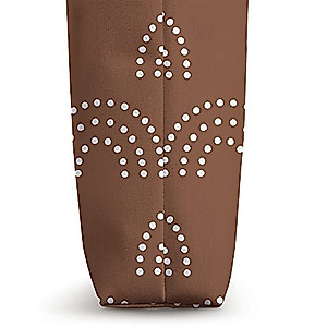 Rainbow Pattern in White on Brown AEY312 Tote Bag