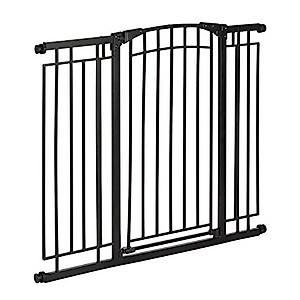 Evenflo Multi-Use Decor Tall Walk-Thru Gate, Black Metal