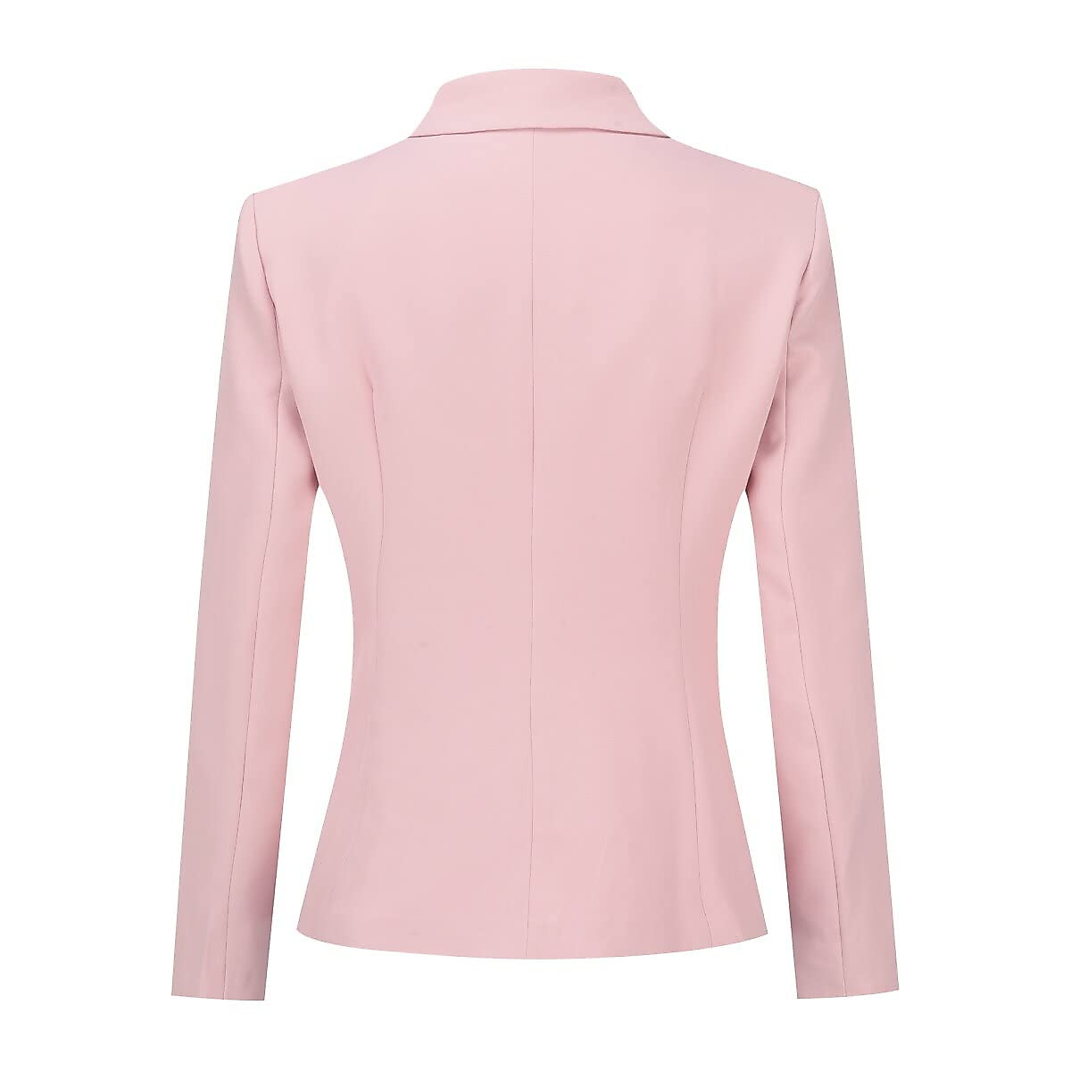 YUNCLOS Women's 2 Piece Office Work Suit Set One Button Blazer and Pants Pink