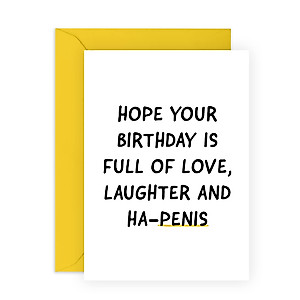 CENTRAL 23 Best Friend Birthday Card - Naughty Birthday Cards For Women Men Gay - Funny Birthday Card For Her Him They - Comes With Fun Stickers