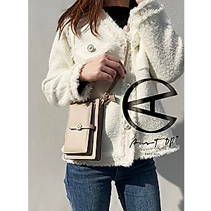 AnsTOP Small Crossbody Cell Phone Purse for Women - Clear Crossbody Bag for Women Mini Phone Pouch Purse