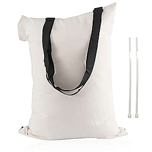 LIZEWEI Universal Leaf Vacuum Blower Bag/Bottom Debris Dump Bag Large Capacity Replacement Collection Bag with Zippered, Used with Various Brands of blowers/vacs with The 3.5 inch Opening