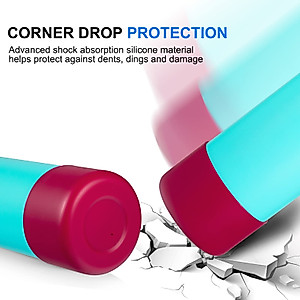 Boot for Hydro Flask 12-24 OZ Water Bottle/Stanley Tumbler, Bottom Boots for Hydroflask Sports Water Bottles, Silicone Bottom Cover Sleeve (Snapper, Fits Stanley Cups + Hydro 12-24 oz)