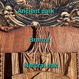 Lion Head Leo Carved Wood furniture appliques Furniture Onlay Wood rosette wood carvings Wall Hanging art