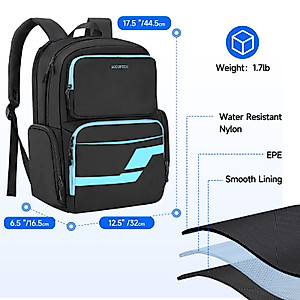 Deegotech Gaming Backpack Fit for PS5, Protective Travel Carrying Case Bag Compatible with Playstation 5 Console Game Storage Bag with Multiple Pockets Fit for PS5 Disc/Game Cards/Laptop