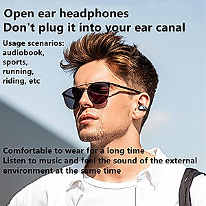 WPOW Open Ear Headphones,Sport Earbuds,Sport Headphones,Open Earbuds,Wireless Earbuds Mini for Cycling Driving, Open earplugs, Running Earbuds