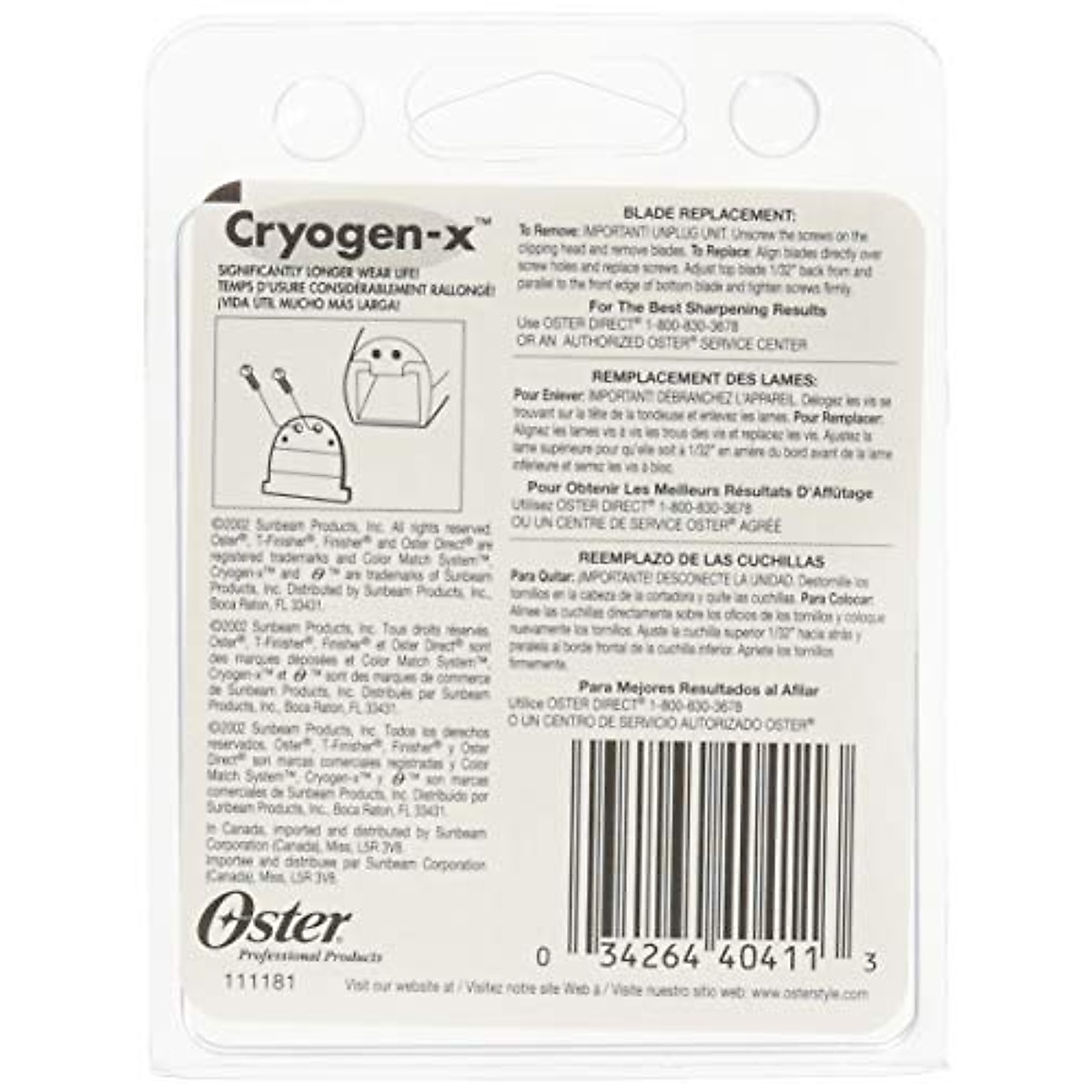 Oster Narrow Blade For Finisher Trimmer (Model 59) CL-76913566