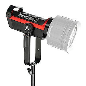 Aputure COB 300D II Led Video Light,Aputure 300d ii LED Photographic Lighting V-Mount CRI97+ TLCI97+ 55000lux@0.5M 5500k Sidus Link App Control 8 Built-in Lighting Effects 2.4G 100m Control