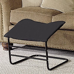 ETNA Leg Rest Foot Rest for Chair Sofa Couch Foot Rest Under Desk Leg Rest Small Foot Stool, Padded Leg Hammock for Desk, Black