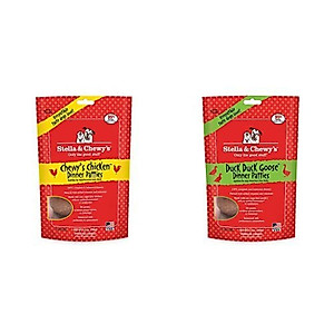 Stella & Chewy'S Freeze-Dried Raw Dinner Patties Dog Food Variety Pack Of 2 (Chicken And Duck), 5.5 Oz. Each