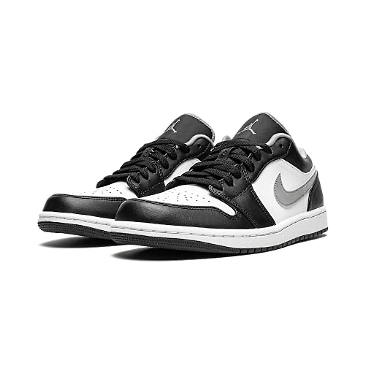 Nike Men's Air Jordan 1 Low Black/Particle Grey, Black/Particle Grey/White, 12