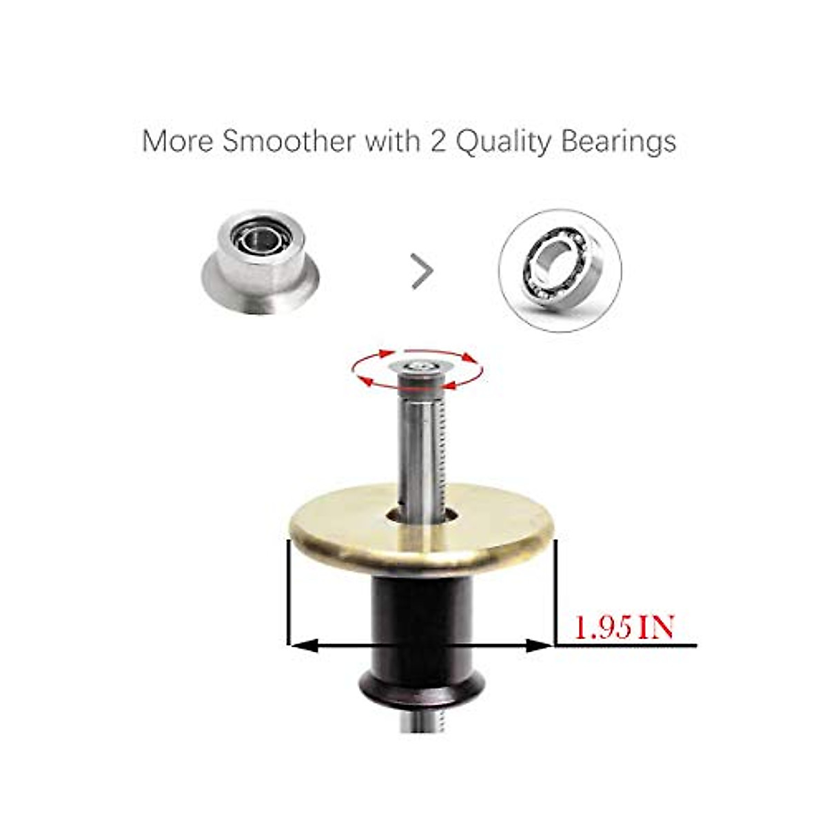 YOSELIN Dovetail Jig Wheel Marking Gauge Tool Set, 1 Bearing Wheel Cutter for Soft Wood, 1 Locked Wheel Cutter for Hardwood,1 Screwdriver,1 Woodworking Pencil,Inch & MM Scale Imperial Ruler. (Grey)