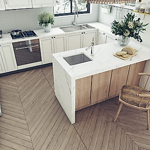 Sinber 16" x 18" x 8" Undermount Single Bowl Kitchen Sink with 18 Gauge 304 Stainless Steel Satin Finish HU1517S-S (Sink Only)