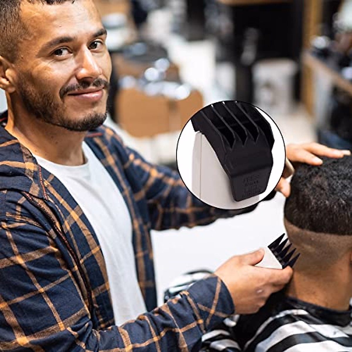 Professional Peanut Clipper Guards for Wahl Peanut – from 1/8 Inch to 1/2 Inch, Fits for Wahl Peanut, Black-4PCS