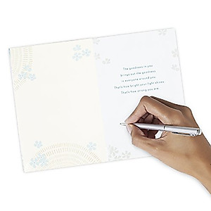 Hallmark Thinking of You Card (Hope is the Light Sun Mandala, Inspirational Card)