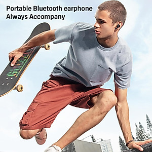 CALCINI Wireless Earbuds, Bluetooth Earbuds 5.3 with LED Power Display Charging Case (Black)