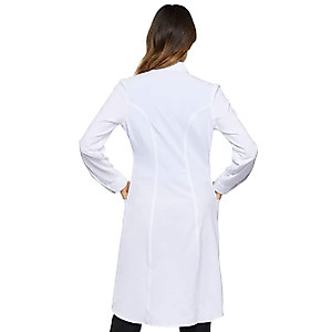 Cherokee Infinity Women Scrubs Lab Coats 40" 1401A, M, White